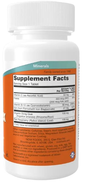 Buy Now Foods Iron Complex 100 Tabs | Now Foods Supplements in India ...